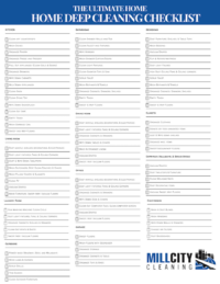 The Ultimate Home Deep Cleaning Checklist | FREE Printable